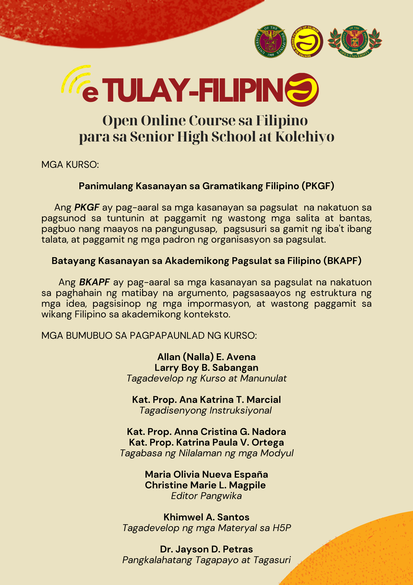 e-Tulay - Sentro ng Wikang Filipino